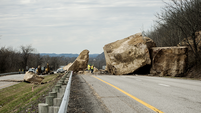 Rockslide closes U.S. 52 in both directions | The Tribune