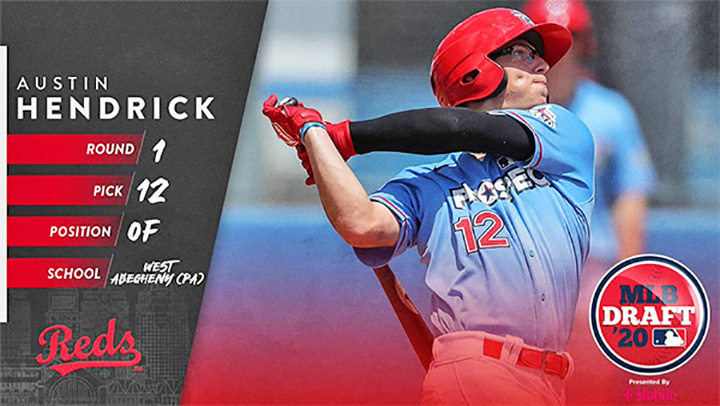 Reds pick prep OF Hendrick with 12th pick in first round | The Tribune