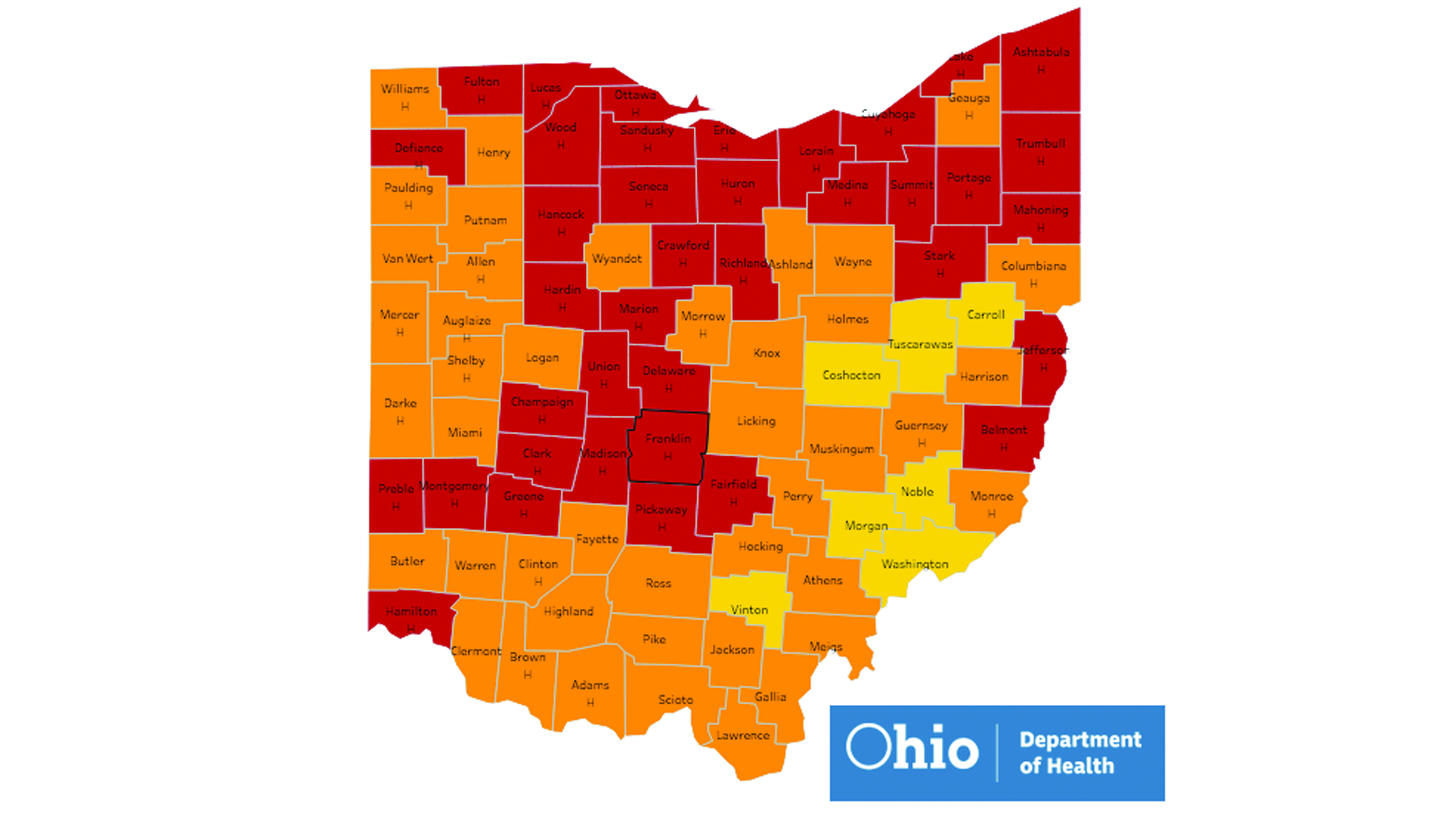 COVID-19 case rate continues to drop in Ohio | The Tribune