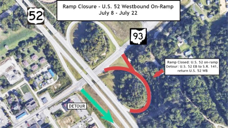 U.S. 52 westbound onramp to be closed for 14 days | The Tribune