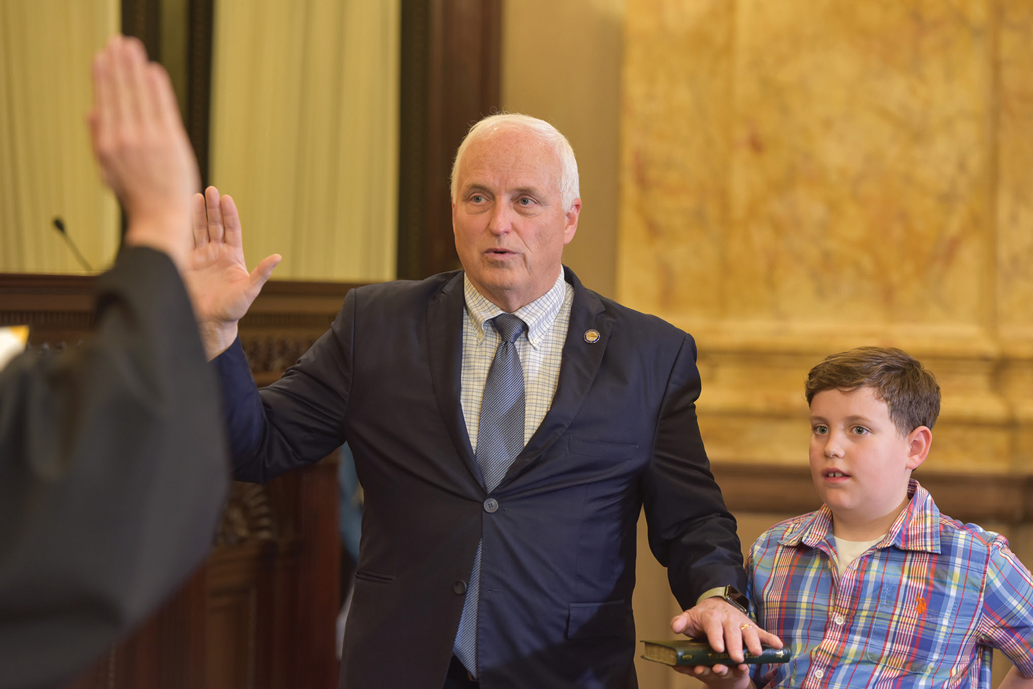 Johnson sworn in for new term | The Tribune