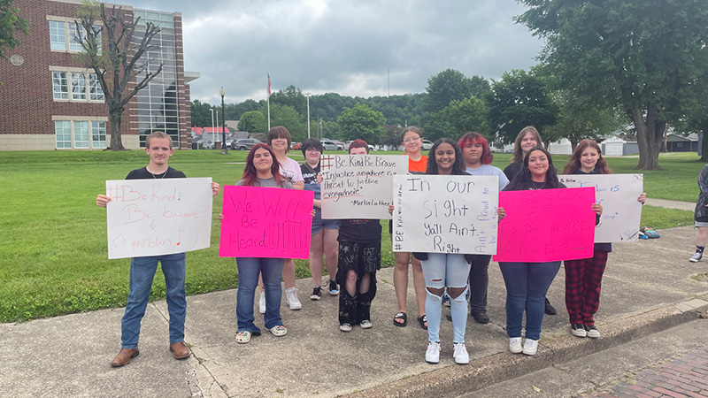 IHS students protest over band director being put on administrative ...