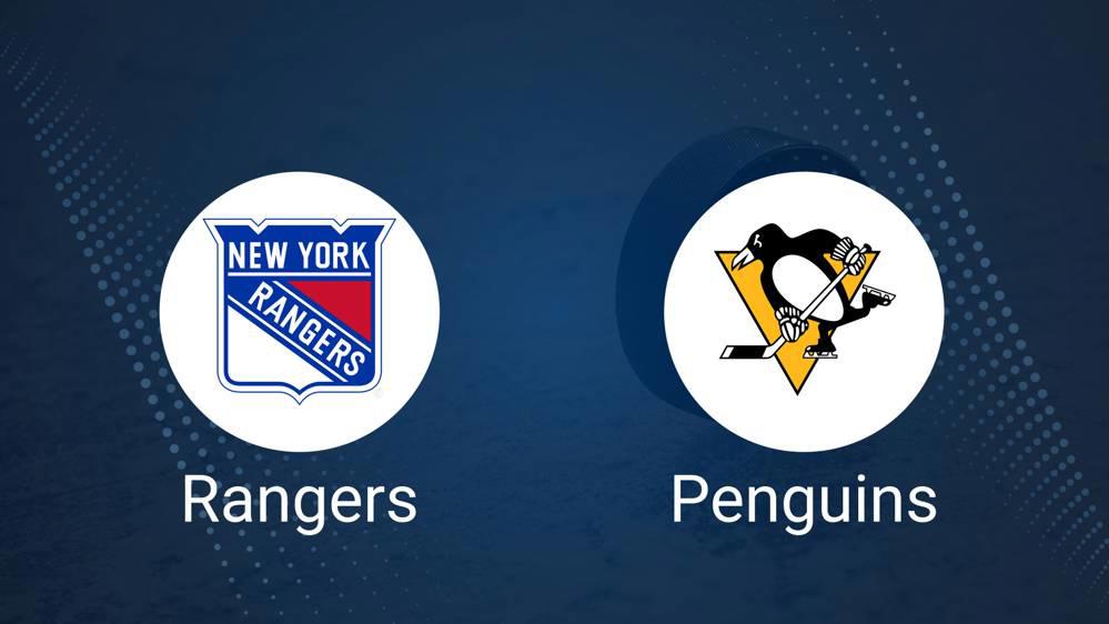 How to Pick the Rangers vs. Penguins Game with Odds, Spread, Betting ...